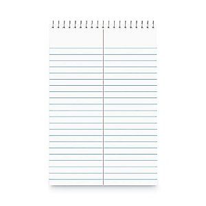 Steno Pads Notebooks, Top Bound Spiral Steno Book -Stenos Note Pads Gregg Ruled, White, 80 Sheets Per Steno Notepad - 6 x 9 Inch - Great for Note-taking and Making To-do Lists - 6 Pack