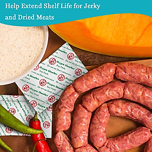 VacYaYa 3000CC(30-Pack) Food Grade Oxygen Absorbers Packets for Home Made Jerky and Long Term Food Storage, Stored in Vacuum Bag and 3 times Oxygen Absorption Capacity