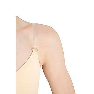 Capezio girls Over's and Under Camisole Leotard, Nude, Large