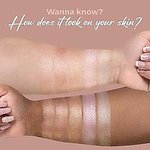 Ofra Cosmetics All of the Lights Highlighter - 4-in-1 Highlighter Makeup Palette for Cheeks, Nose, Eyes - Liquid to Baked Powder, Highly-Pigmented, Vegan Formula - Buttery Smooth, Long-Lasting - 10g