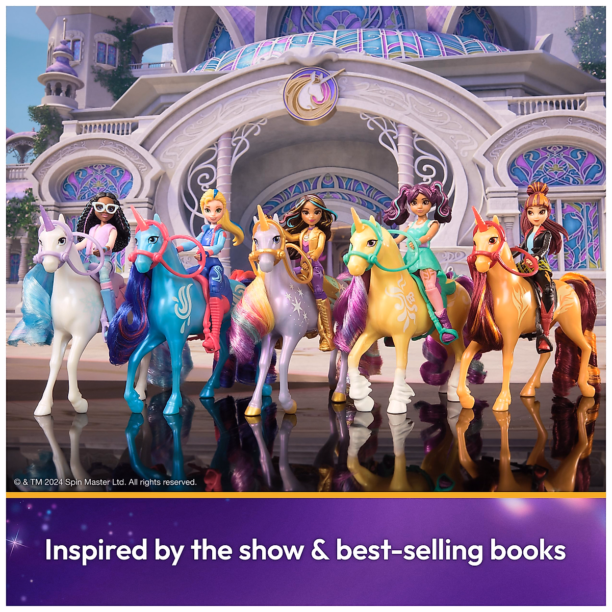 Unicorn Academy, Valentina & Cinder with 2 Accessories & Hair Tool, Dolls & Unicorn Toys for Girls Ages 4 and up