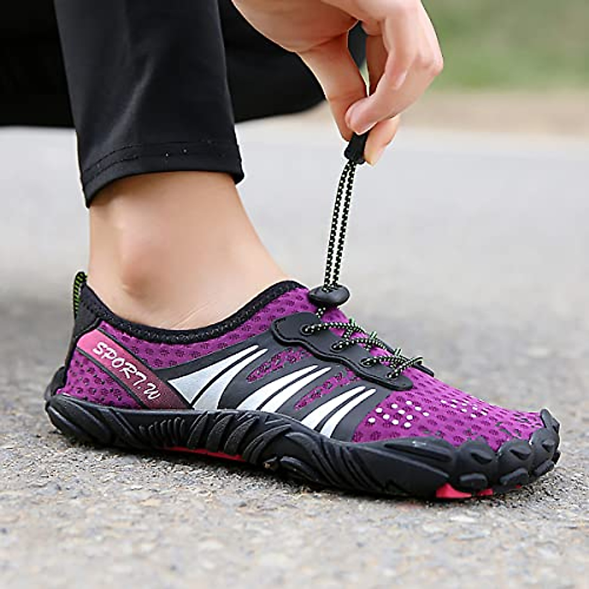 OYUXMAS Mens Womens Water Shoes Beach Barefoot Swim Pool Shoes Socks Anti-Slip Breathable Quick Dry Lightweight Slip-on Walking Aqua Sports Park Boating Fishing Diving Surfing Outdoor Sport Hiking