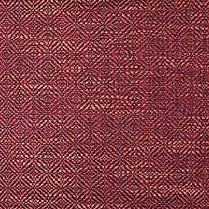 Violet Linen Chenille Diamond Weave Pattern, Faux Linen Polyester Fabric, Waterproof for Indoor and outdoor use, Burgundy, 18 Inch x 18 Inch, Square, Decorative Accent Throw Pillow