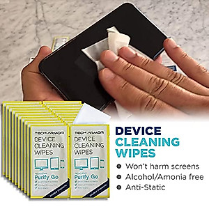 Tech Armor 120 ML Pro Cleaning Kit - Screen Cleaning Bottles for TV Screen Cleaner, Computer Screen Cleaner, Laptop, Phone, Ipad - Computer Cleaning kit Electronic Cleaner - with Microfiber Cloths