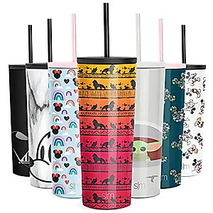 Simple Modern Disney Lion King Insulated Tumbler Cup with Flip Lid and Straw Lid | Gifts for Women Men Reusable Stainless Steel Water Bottle Travel Mug | Classic Collection | 24oz Lion King
