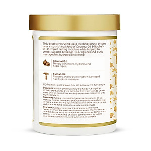 African Pride Moisture Miracle Coconut Oil & Baobab Oil Leave-In Hair Cream - Provides Intense Moisture & Helps Repair Natural Coils & Curls, Hydrates & Strengthens, 18 oz