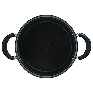 Circulon Momentum Stainless Steel Sauce Pan/Saucepan with Steamer Insert, 3 Quart, Silver