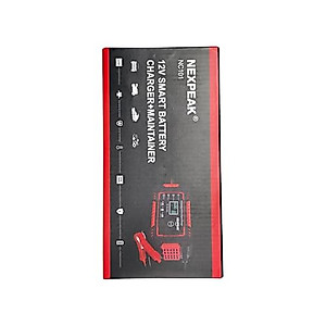 NEXPEAK NC101 Car Battery Charger, Smart Battery Trickle Charger 12V 6A Automotive Battery Maintainer Desulfator with Temp Compensation for Car Truck Motorcycle Lawn Mower Marine Lead Acid Batteries