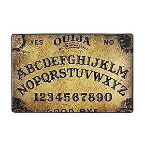Dangerous Magical Game Ouija Board Pattern Area Rug, Bedroom Living Room Kitchen Rug, Doormat Floor Mat Standing Mat, Children Play Rug Carpet Bathroom Rug Mat, Throw Rugs Carpet Yoga Mat
