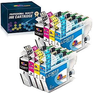 Clorisun Compatible Ink Cartridges Replacement for Brother LC3013 LC3011 to use with MFC-J491DW MFC-J497DW MFC-J895DW MFC-J690DW Printer (2 Black, 2 Cyan, 2 Magenta, 2 Yellow, 8-Pack)