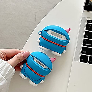 Compatible with AirPods 3rd Generation Case, [2021] Cute 3D Cartoon Doraemon Airpods 3 case with Keychain, Soft Silicone for Apple Airpods 3 Charging Case (Doraemon)