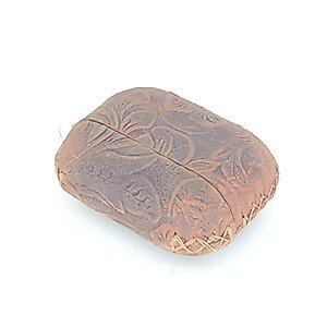 JJNUSA Genuine Leather Distressed Leather for Apple AirPods 3 Wireless Charging Case Leather Protective Case Cover Earbud Case Brown 01