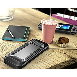 Mumba Case for Nintendo Switch, [Heavy Duty] Slim Rubberized [Snap on] Hard Case Cover for Nintendo Switch 2017 release (Black)