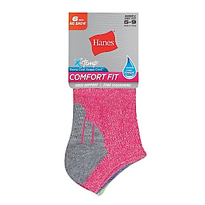 Hanes Women's 6-Pair Comfort Fit No Show Socks