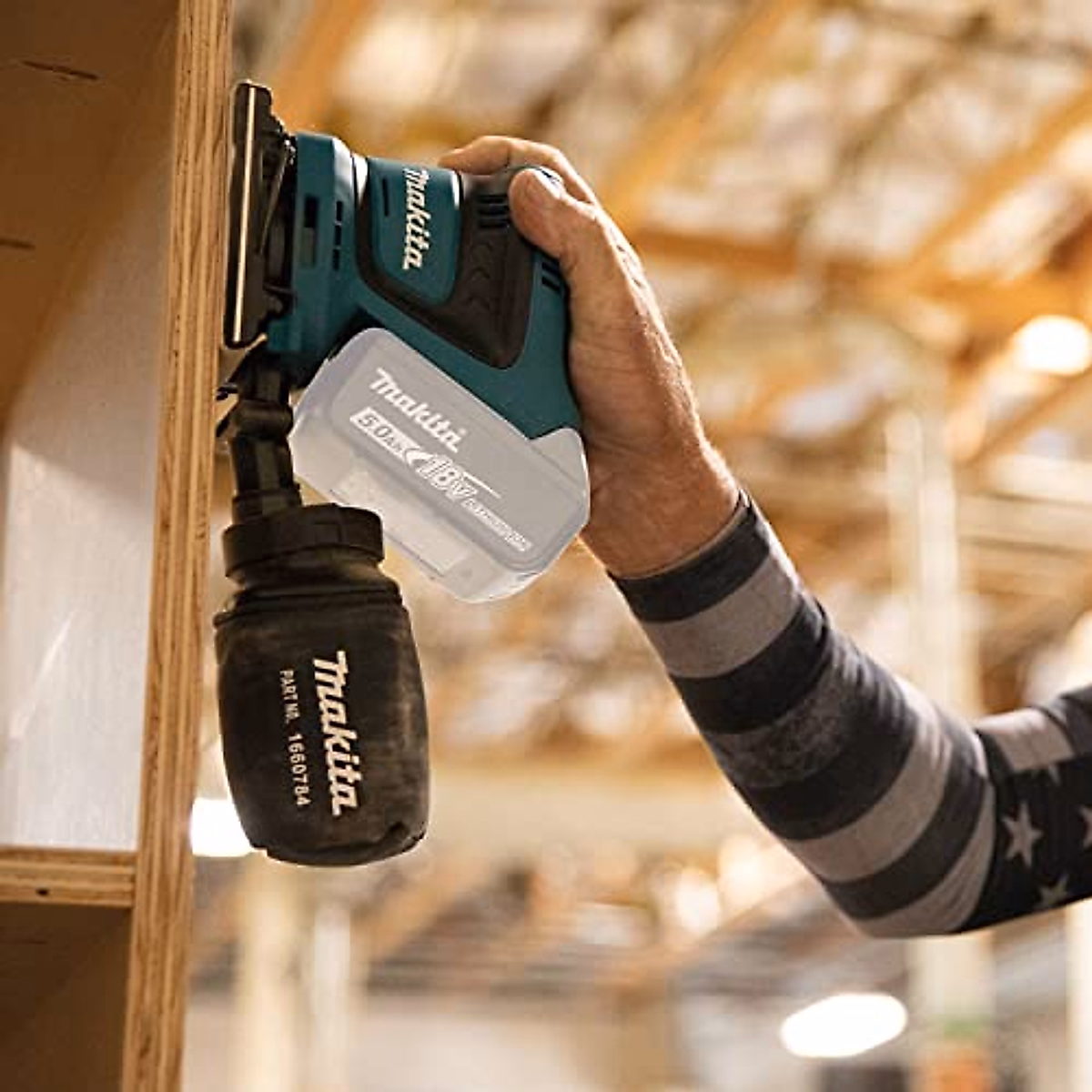 Makita XOB02Z 18V LXT® Lithium-Ion Cordless 1/4 Sheet Finishing Sander, Tool Only