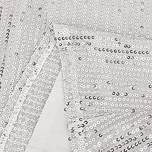 Summer Dress, Black Long Sleeve Dress Women Plus Size Dress for with Pockets Women's Fashion Loose Straight Sequin Glitter Dress Party Beaded Dress The Little Dress Sleeveless (M, Silver)