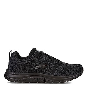 Skechers Men's Track Front Runner Lace-up Sneaker Oxford, Black/Black, 14