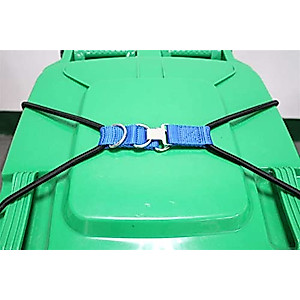 Koolist Trash Can Lid Lock, Suitable for 45 Gallon trash cans ( BIN NOT INCLUDED ). The Heavy Duty Locking System Will Secure Your Garbage Bins against Unwanted entry by Scavenging Animals