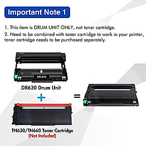 iamstech DR630 DR-630 Drum Unit 2-Pack Replacement for Brother MFC-L2700DW HL-L2300D HL-L2340DW HL-L2380DW MFC-L2740DW DCP-L2540DW HL-L2305W HL-L2360DW Printer Black