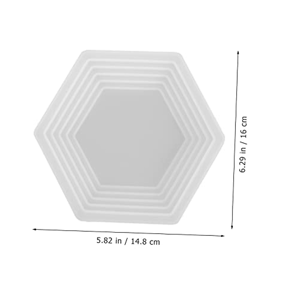 1pc Epoxy Mold Silcone Molds Ladder Tray Molds for Resin Silicone Coasters Resin Tray Soap Dish Handmade Craft Mould White Silica Gel Manual Resin Bowl Ornament Tray