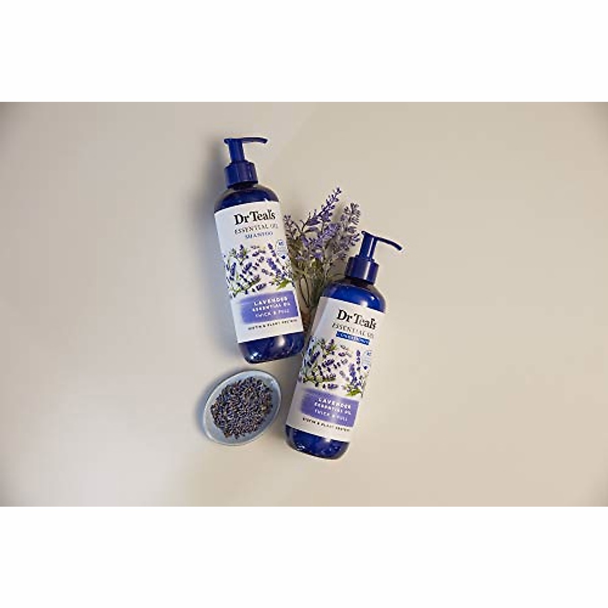 Dr Teal's Lavender Thick & Full Essential Oil Conditioner, Sulfate Free, 16 Fl Oz