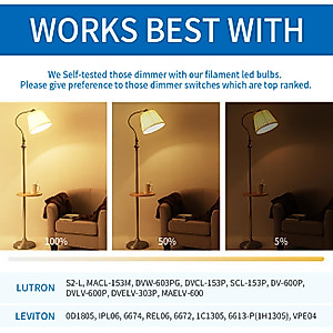 ANWIO B11 LED Filament Bulb E12 Candelabra Base 4.5W(60W Equivalent), Dimmable 2700K Warm White Chandelier Decorative Candle Light Bulb, B11 Chandelier Light Bulbs (12-Pack)