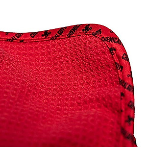 Chemical Guys MIC707 Waffle Weave Glass and Window Microfiber Towel, Red (24" x 16")