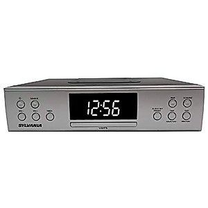 PROSCAN Under Cabinet Clock Radio, Music System with Bluetooth Streaming and FM Radio