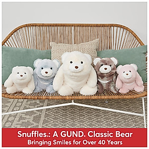 GUND Original Snuffles Teddy Bear, Premium Stuffed Animal for Ages 1 and Up, White, 10”