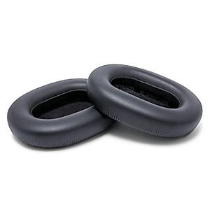 WC Wicked Cushions Extra Thick Earpads for Sony XM5 - Soft PU Leather Cushions, Luxurious Noise Isolating Memory Foam, Added Thickness | Black