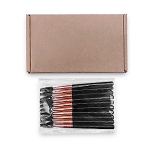 UorPoto Mascara Brush Wands Makeup Lash Spoolies Set 10Pcs Spooly Eyelash Eyebrow Brushes Applicators for Extensions