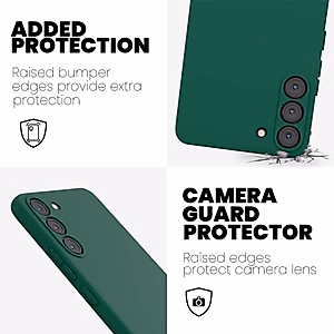 TR4U for Samsung Galaxy S23 Plus 5G Silicone Case Cover, Full-Body Protective Cover, Shockproof Phone Case for Samsung Galaxy S23 Plus 6.6" (2023) (Pine Green)