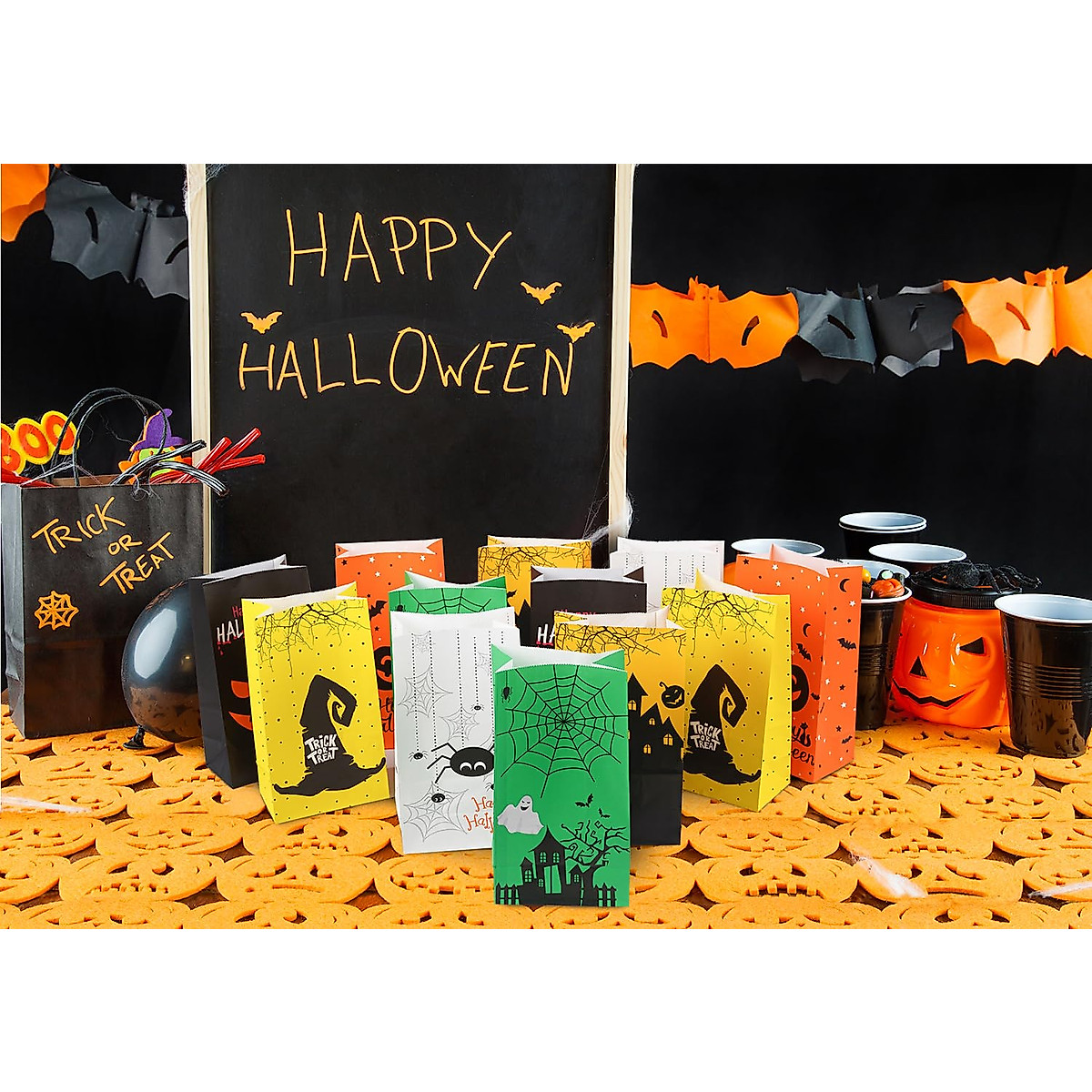 ysmile Halloween Treat Bag for Party Favor, Goodie Bag, Trick or Treat 24 Pack
