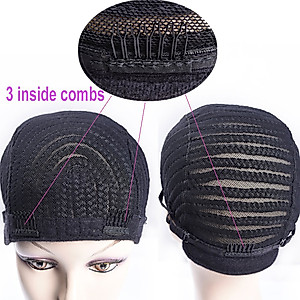 Refined Braided Wig Caps Crotchet Cornrows Cap For Easier Sew In Caps for Making Wig Glueless Hair Net Liner Crochet Wig Caps(Cornrows Caps 1pcs)