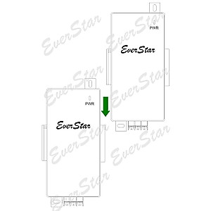 EverStar iPoE-17W48GDW-af Gigabit | 9-36V DC in | 48V/0.35A 17W DC PoE Out | DC-DC Converter + 802.3af Mode A&B PoE Injector | Black