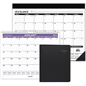 2024 AT-A-GLANCE® "Today Is" Daily Wall Calendar Refill, 8-1/2" x 8", January to December 2024, K450