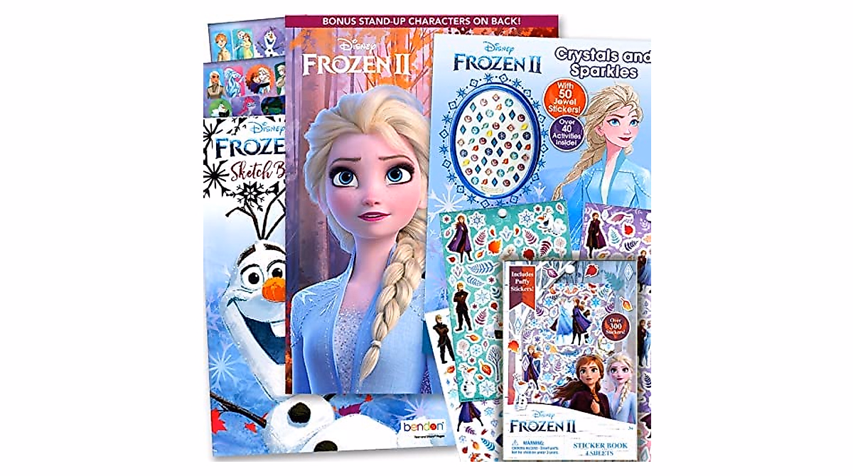 Disney Frozen Coloring Activity Books Set for Kids