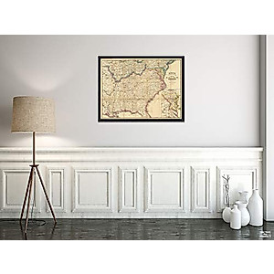 Map of The Seat of Civil War in America 1862 | Historic Vintage Reprint | Size: 18x24