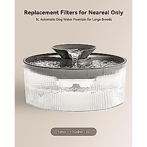 Dog Water Fountain Filters 6 Pack Replacement & Pre-Filter Sponges