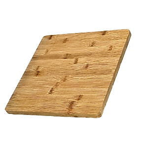 Simply Bamboo CBV112 Valencia Bamboo Cutting Board for Kitchen | Butcher Block| Chopping Board - 12" x 12" x 0.625"