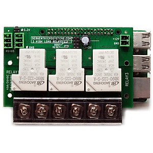 Three 40A/240V Relays RS485 Daisy-channable HAT for Raspberry Pi