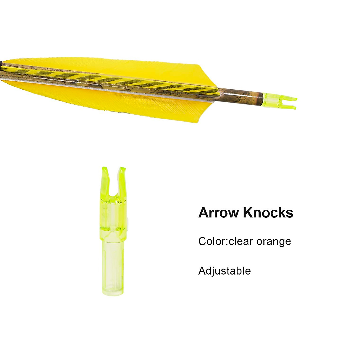 ARCHERY SHARLY 31Inch Carbon Arrow Practice Hunting Arrows for Recurve & Compound Bow with 5" Yellow Camo Turkey Feathers, Arrows with Removable Tips & replaceable nocks (Pack of 12)