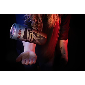 RAW Cones Classic King Size - 50 Pack - Slow Burning Pre Rolled Cones with Tips & Packing Tubes Included