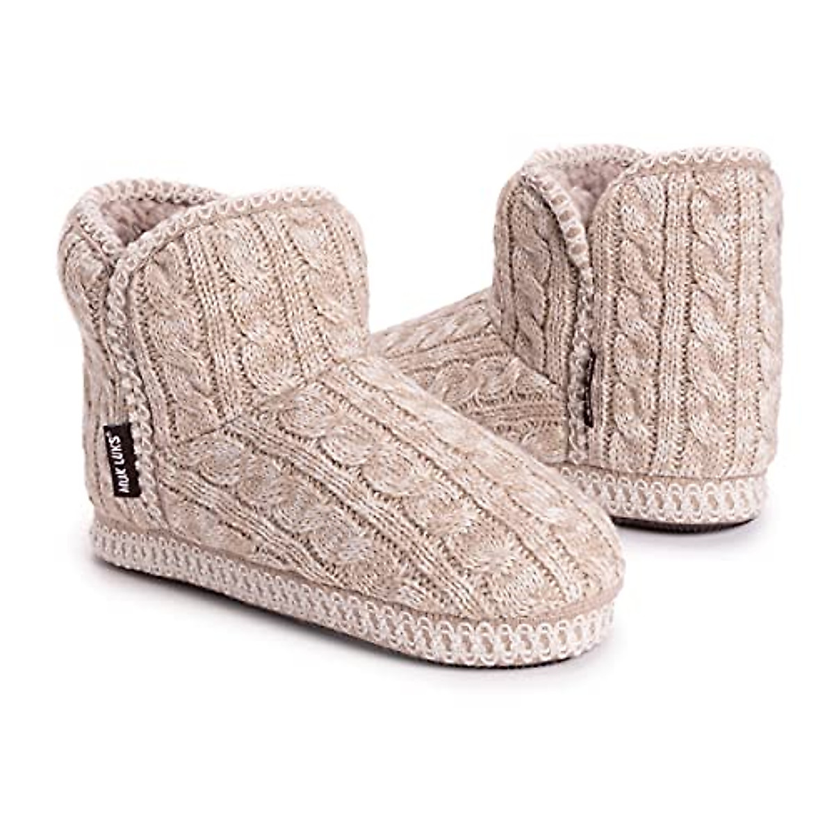 MUK LUKS Women's Leigh Slipper, Fairy Dust/Ivor, Medium