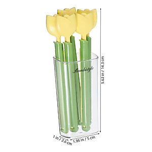 BUGUUYO Food Storage Clips 5 Pack Reusable Shape Yellow Chip Bag Clips Bread Bag Clips Candy Bags Clips