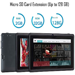 Android 11.0 Tablet, 7 Inch Tablet HD Display, 2GB RAM 32GB ROM, 1.6GHz Quad Core Processor, Designed for Portable Entertainment (2022 Latest Model)