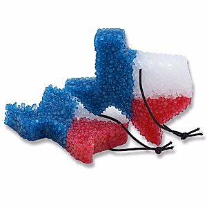 Leather, Lone Star Candles & More’s Premium Strongly Scented Freshies, Authentic Aroma of Genuine Leather, Car & Air Freshener, USA Made in Texas, 3-Color Texas State 2-Pack