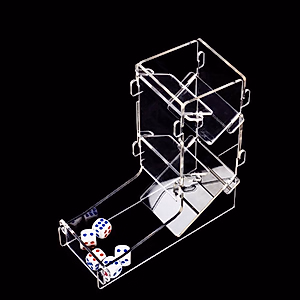 Dice Tower, Dice Rolling Tower Kit with Double Sided Matte Protective Film, Please Tear Off Before Use & Tray Collapsible Portable Easy Roller for Desktop Board Game,RPG, D&D & Foxta