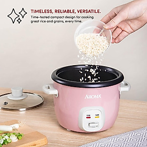 Generic 4-Cups (Cooked) 1Qt Rice & Grain Cooker, 32, White (Renewed)