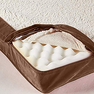 Happy Hounds Oscar Orthopedic Large (48 x 36 in.) Mocha Rectangle Pillow Style Dog Bed